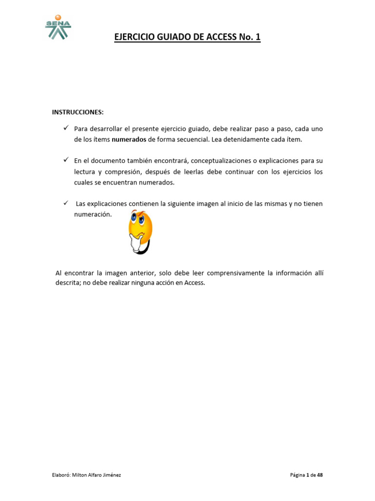 Ejercicio Guiado Access 1 | PDF