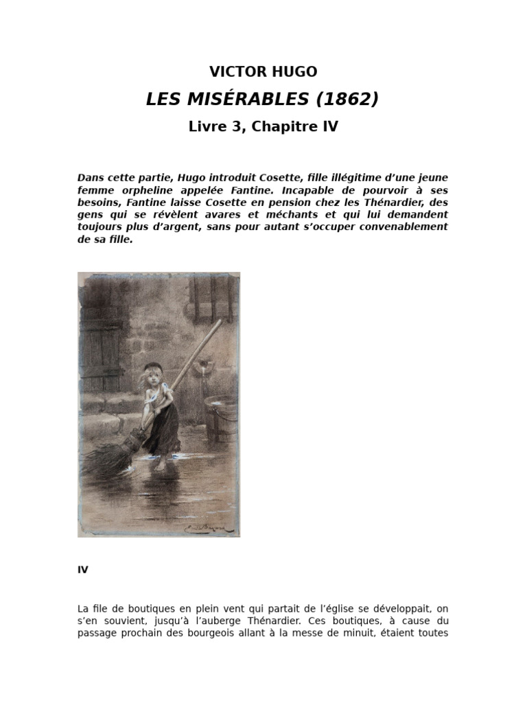 Les Miserables Cosette | PDF