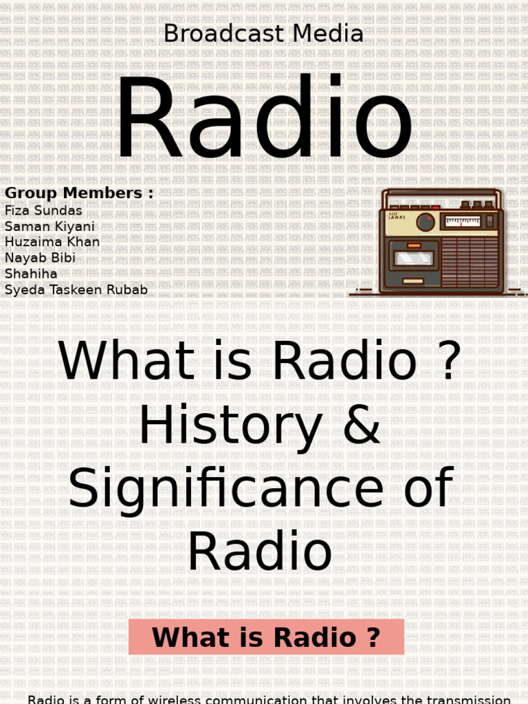 Broadcast Media Radio | PDF