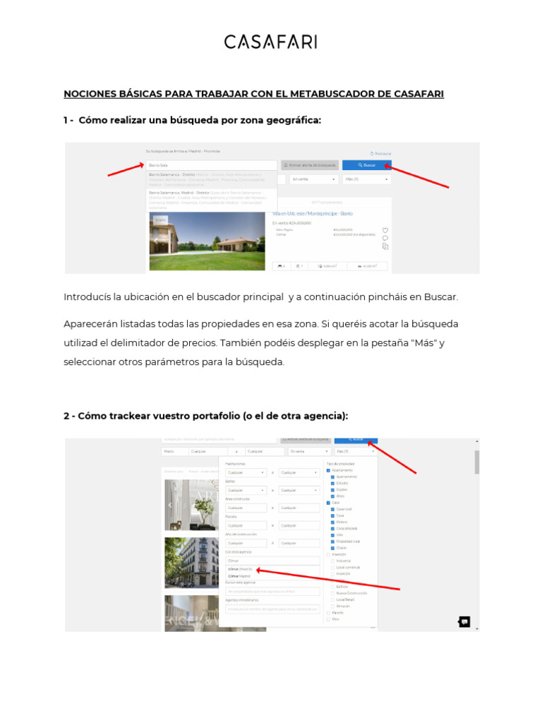 Casafari Tutorial | PDF