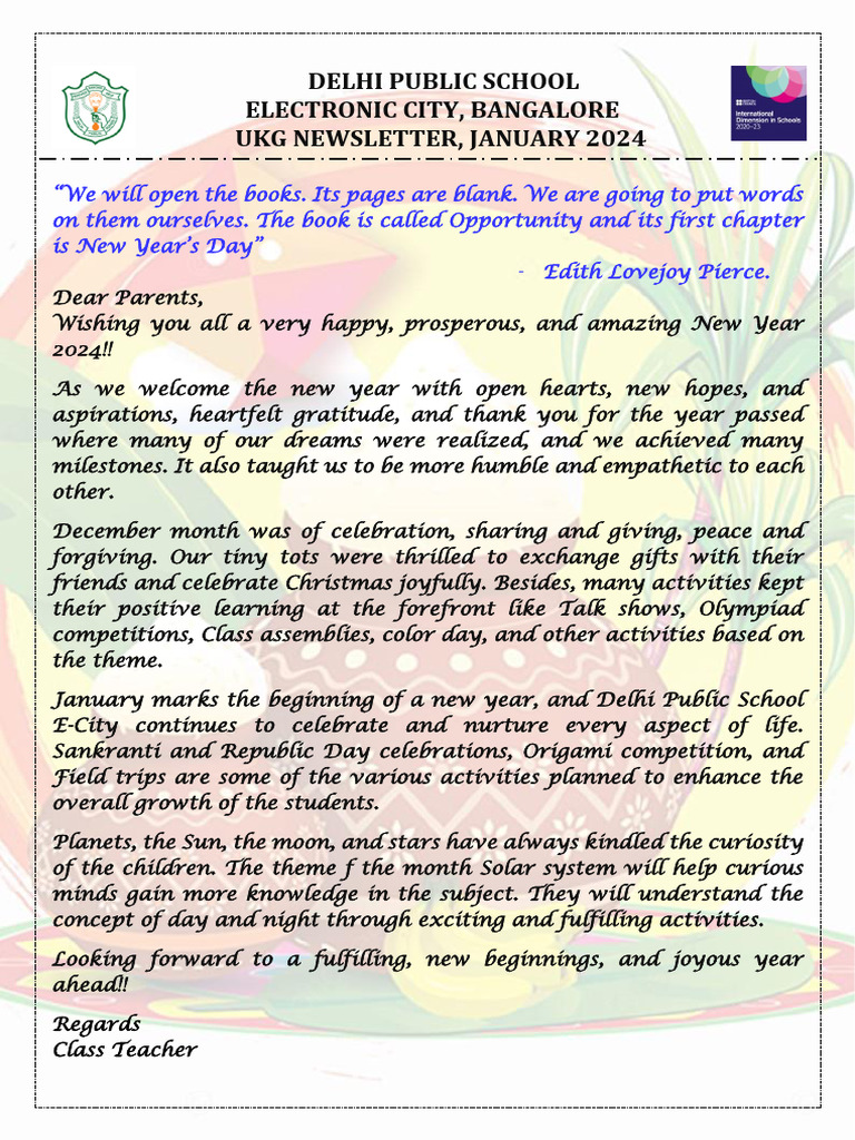 UKG Newsletter - January 2024 | PDF | Psychological Resilience | Self ...