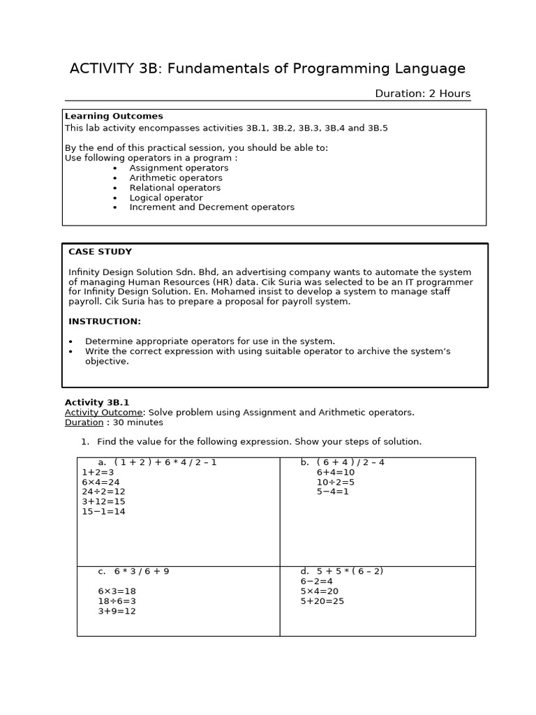 Activity 3B (B) | PDF