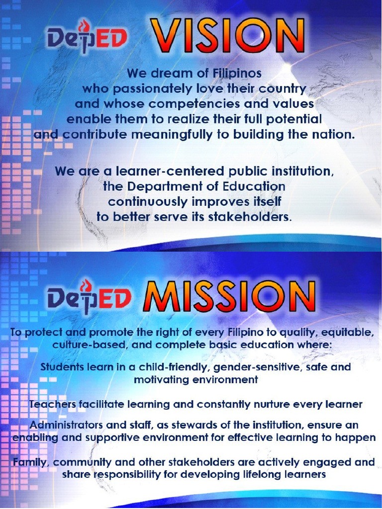 DepEd Mission Vision | PDF
