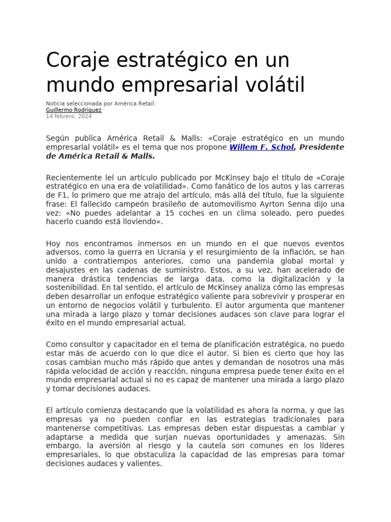 Ico en Un Mundo Empresarial Volátil | PDF | Mercado (economía) | Economias