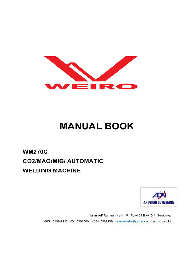 Manual Book WM270C | PDF