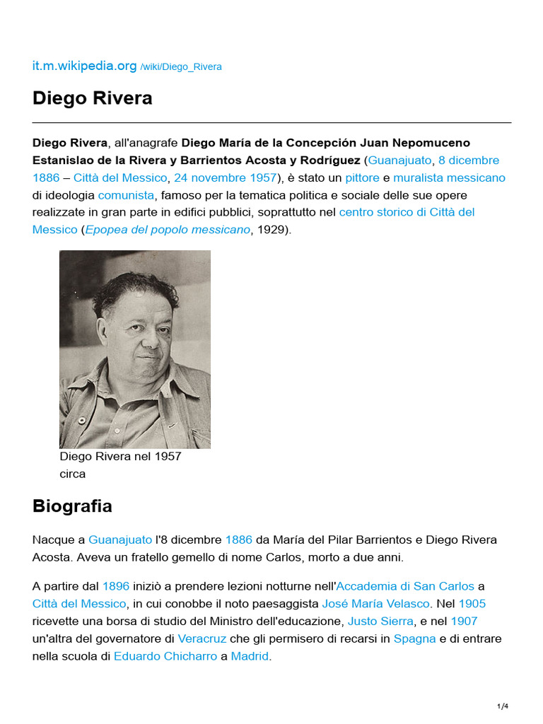 Diego Rivera | PDF | Mexico | Social Science