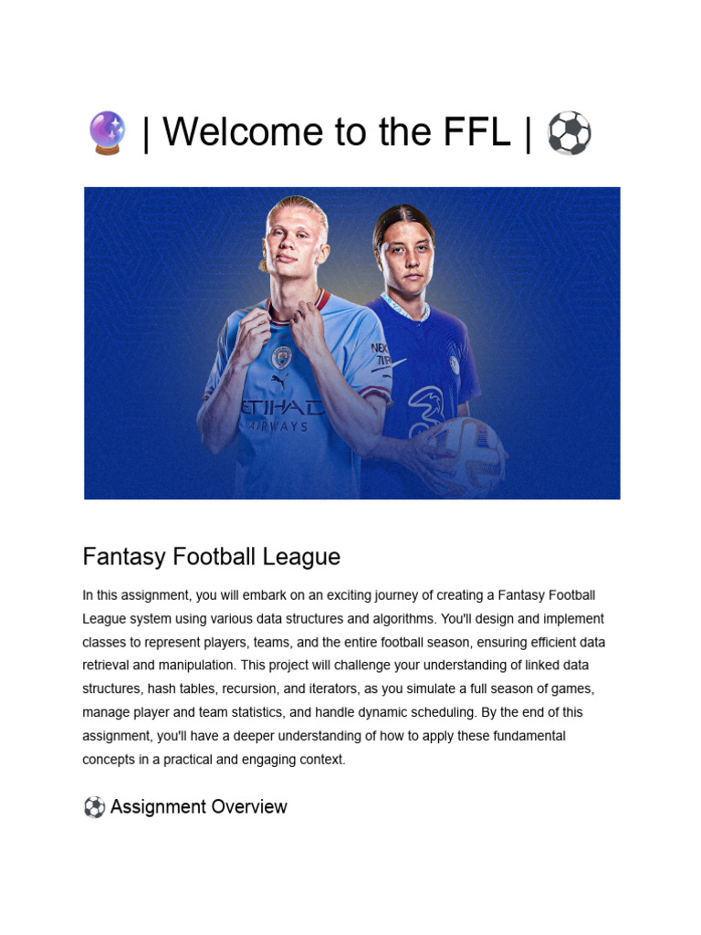 ? Welcome To The FFL | PDF