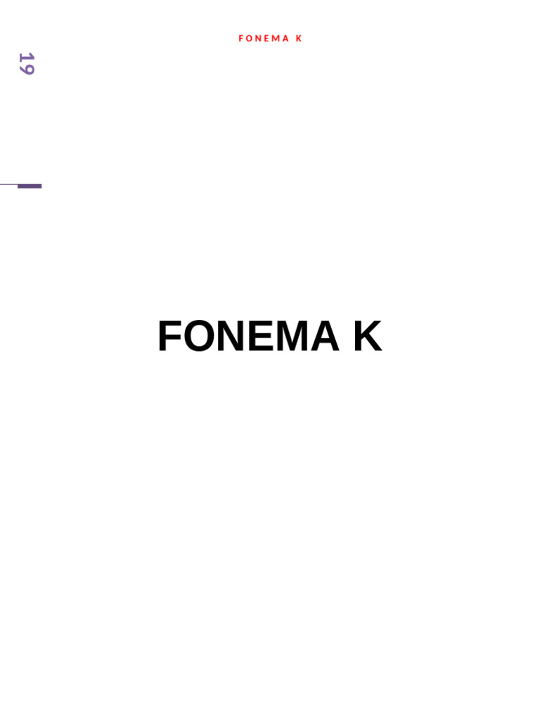Fonema K2 | PDF