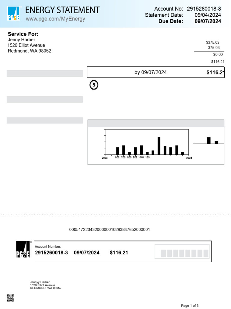 Utility Bill Template | PDF