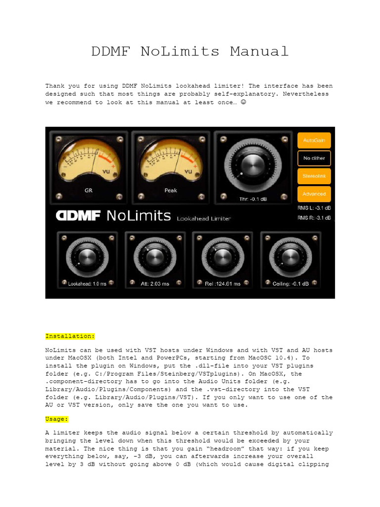 No Limits Manual | PDF