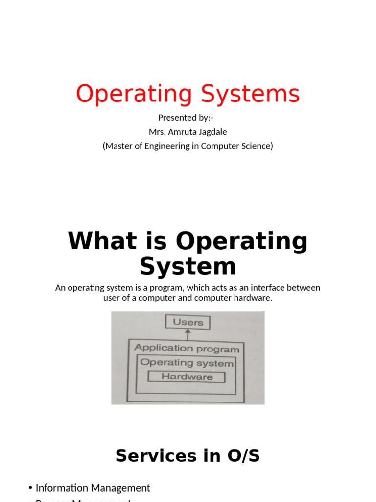 Operating Systems Pdf