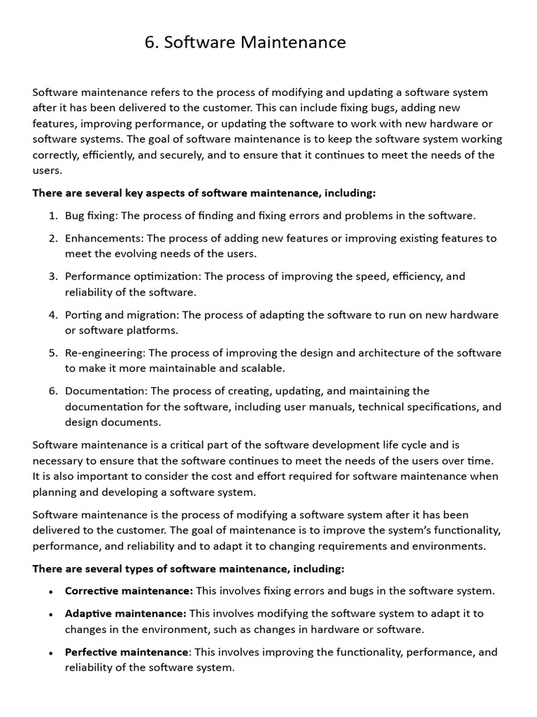 Software Maintenance | PDF