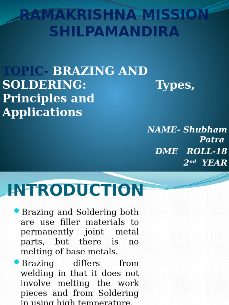 Brazing and Soldering | PDF