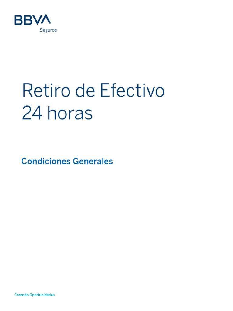 Condiciones Generales Retiro Efectivo ATM | PDF