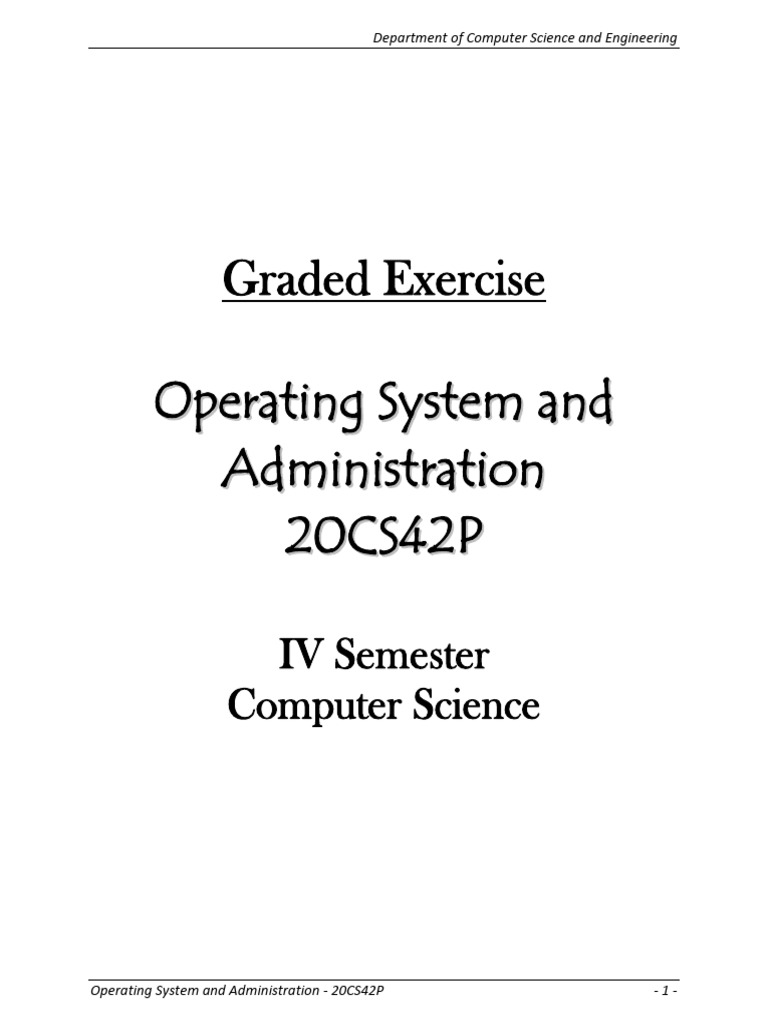 Os Lab Manual 2022 Syllabus | PDF