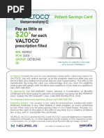 Instructions - For - Use Valtoco | PDF | Food And Drug Administration ...