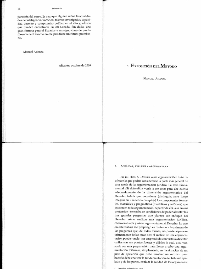 Exposicion Del Metodo ATIENZA PDF | PDF