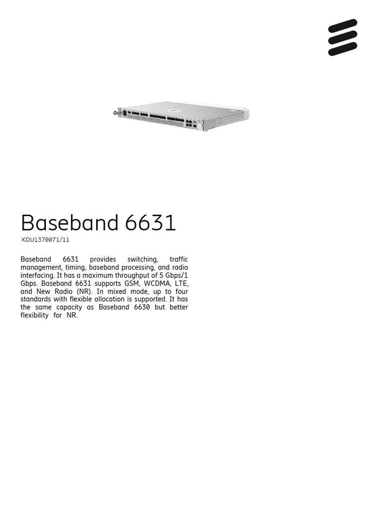 BASEBAND 6631 | PDF
