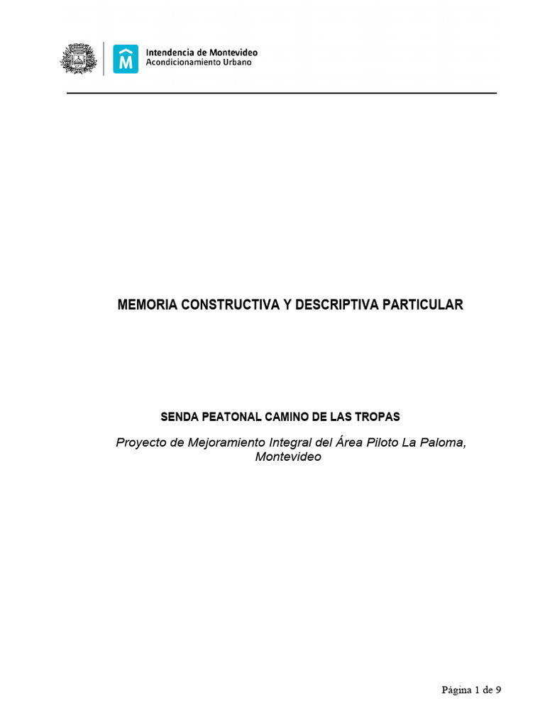 Anexo 3 Memoria Constructiva Particular | PDF
