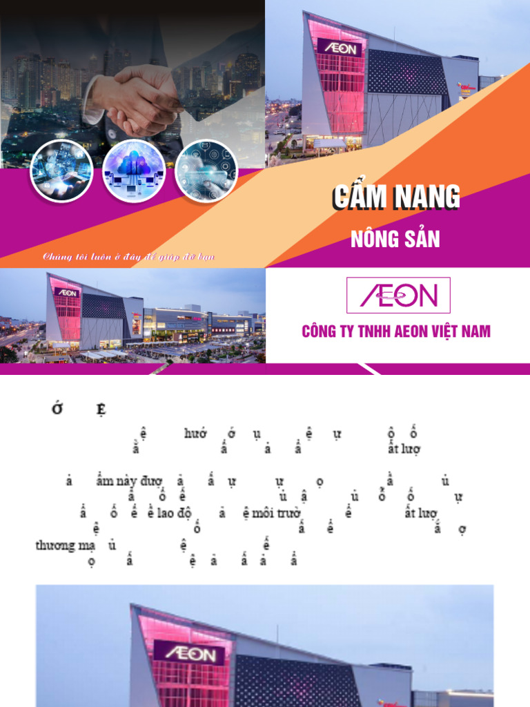 Cẩm Nang Aeon Mall Nông Sản 1708 | PDF