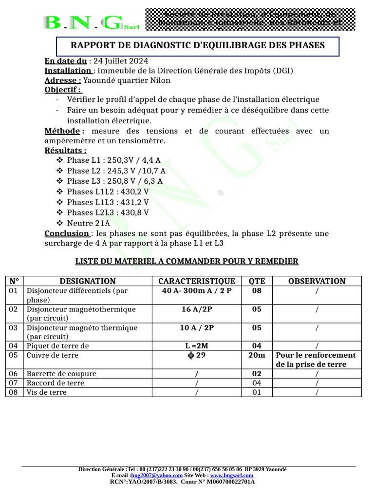 Rapport Du Diagnotic Dgi 1 | PDF