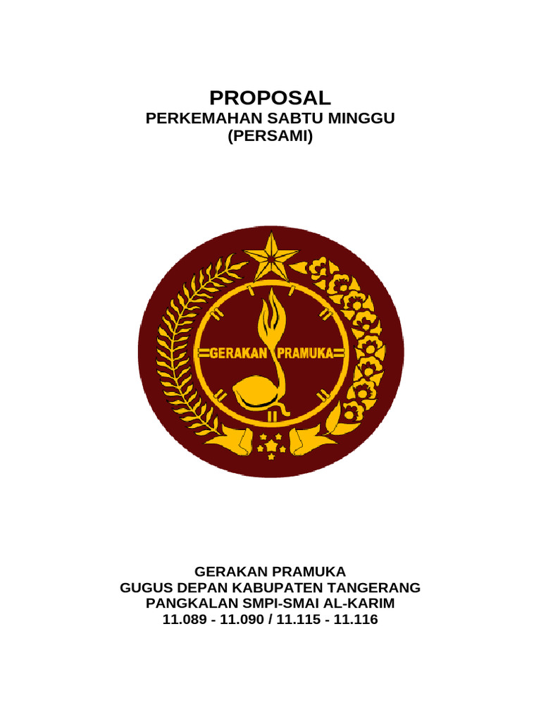 PROPOSAL PERSAMI | PDF