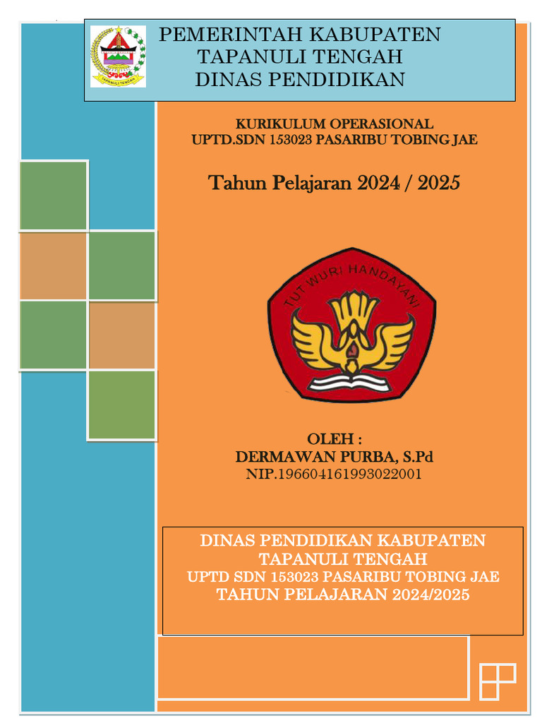 KOSP UPTD SDN 153023 Pasaribu Tobing Jae Tahun 2024 - 2025 | PDF