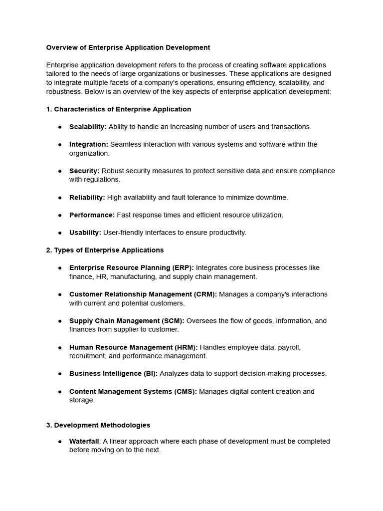 Enterprise Application Development Overview | PDF | Databases | C Sharp ...