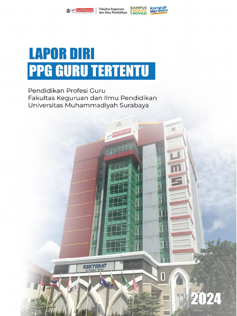 Panduan Lapor Diri PPG Guru Tertentu (Daljab) LPTK Umsurabaya 2024 Revisi | PDF