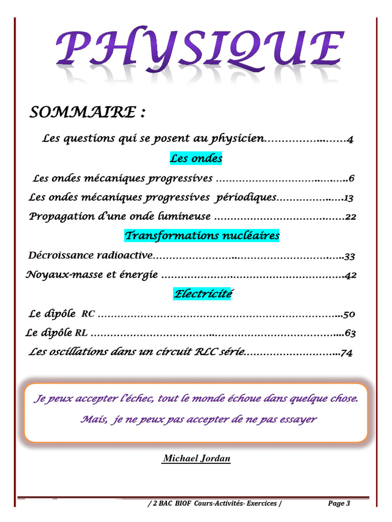 Support - Cours - 2 Bac - S1 - Jamila 485 | PDF