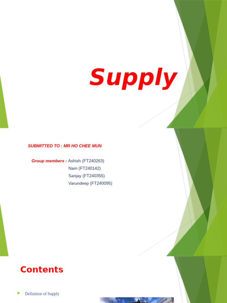 Supply | PDF