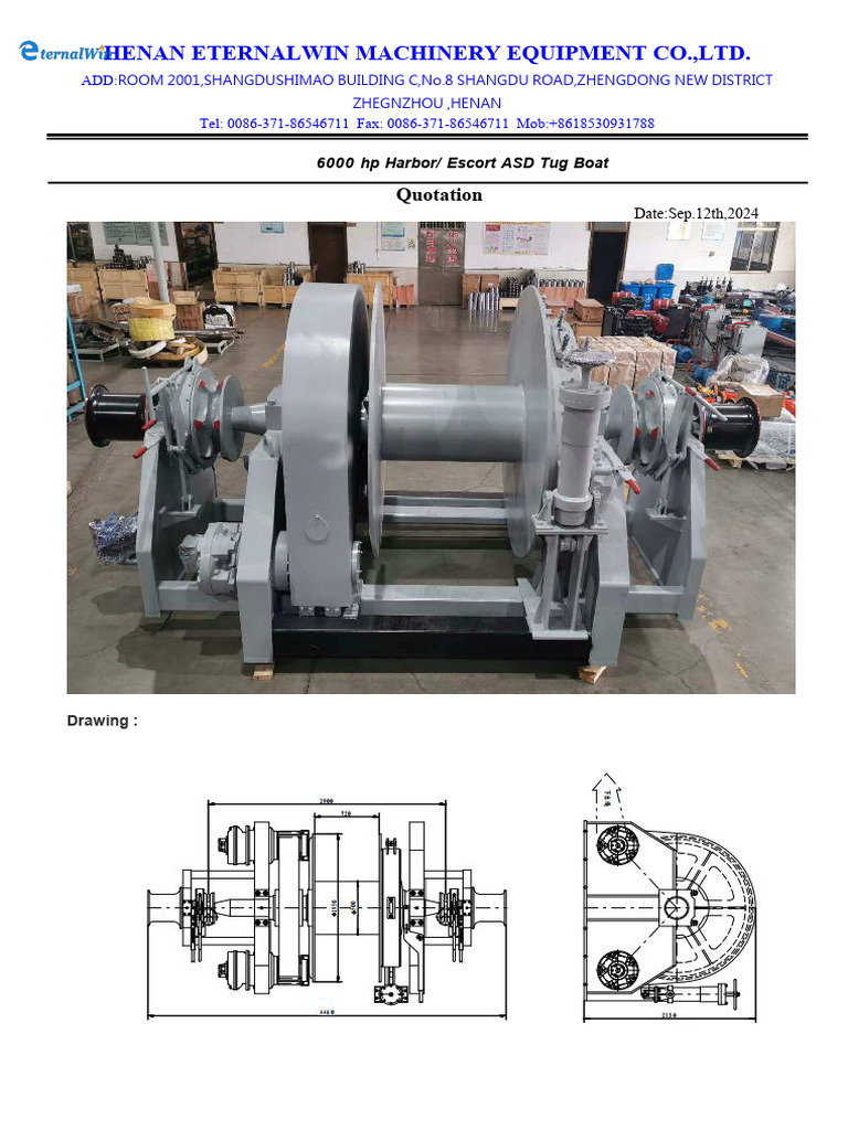 Quotation For Winch-Eternalwin 20240913 | PDF