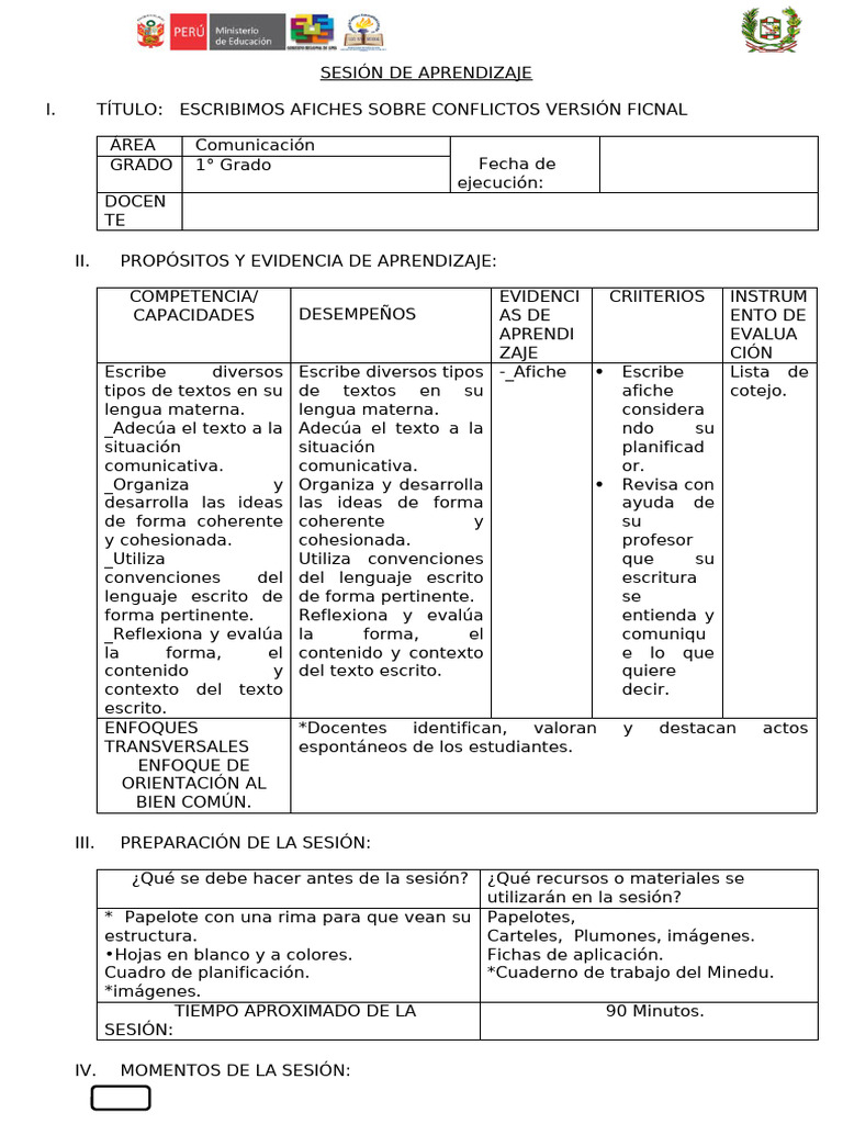 Escribimos Afiche 2 | PDF