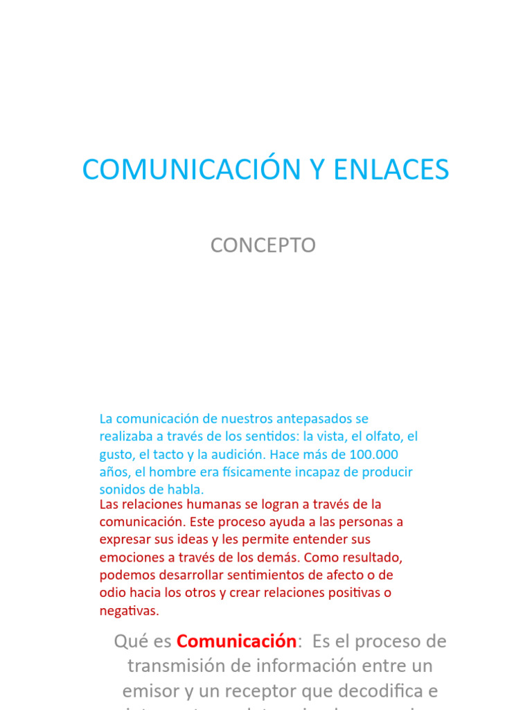 COMUNICACION 1 CONCEPTO | PDF