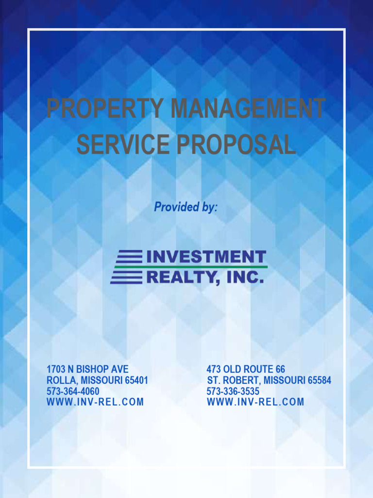 Property Management Services Overview | PDF | Fee | Law