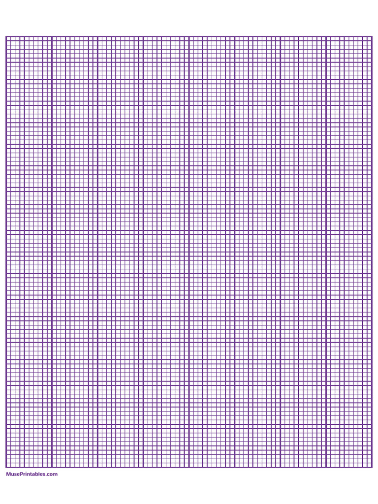 10 Squares Per Inch Purple Graph Paper A4 Watermarked | PDF