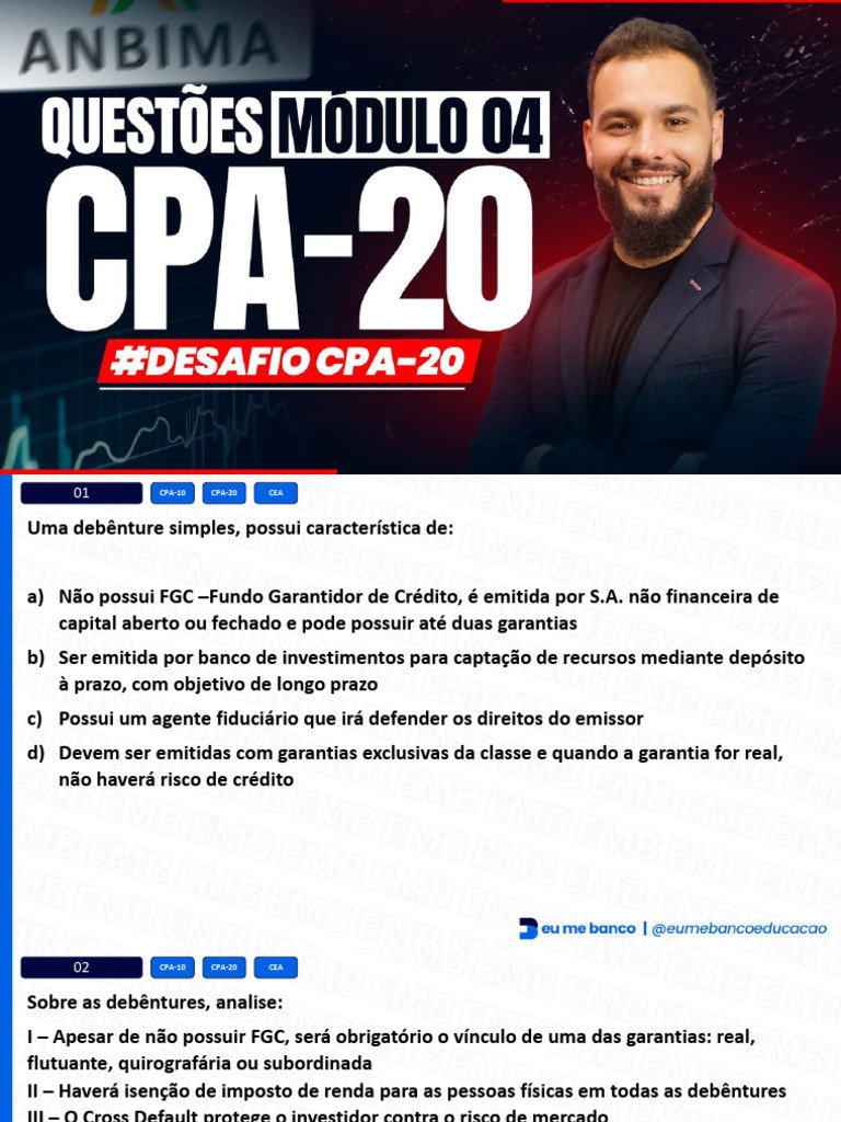 Desafio CPA-20 (Módulo 4) | PDF