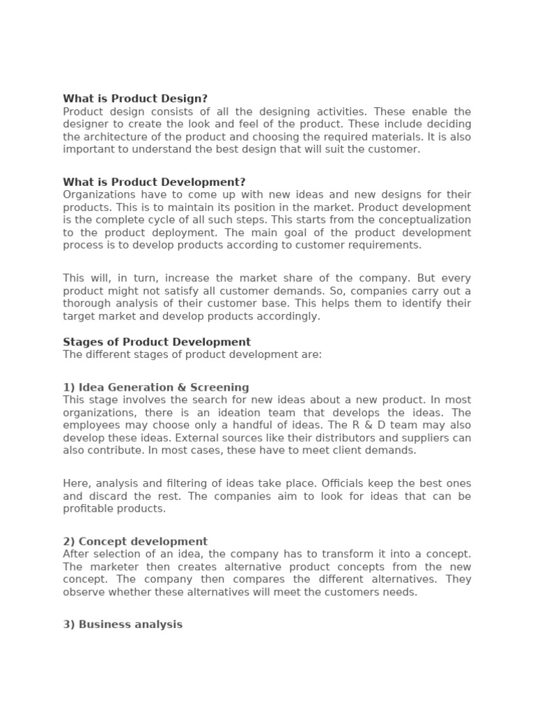 Product Design | PDF