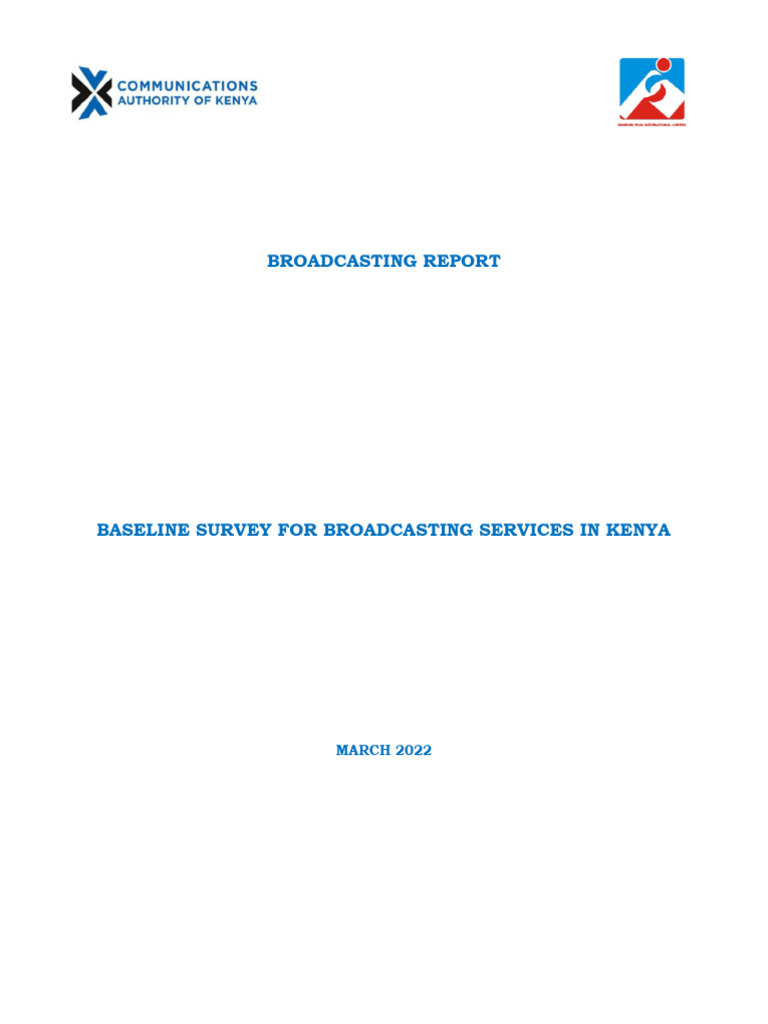 Broadcasting Baseline Survey Report | PDF