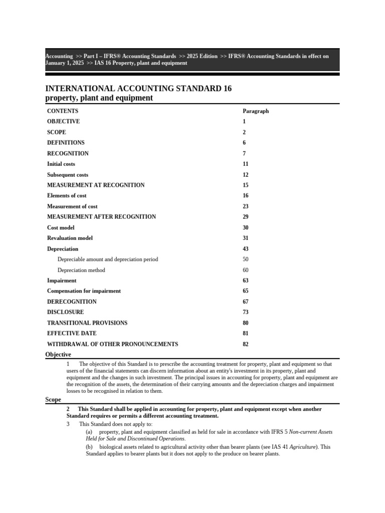 Ias 16 Ppe | PDF