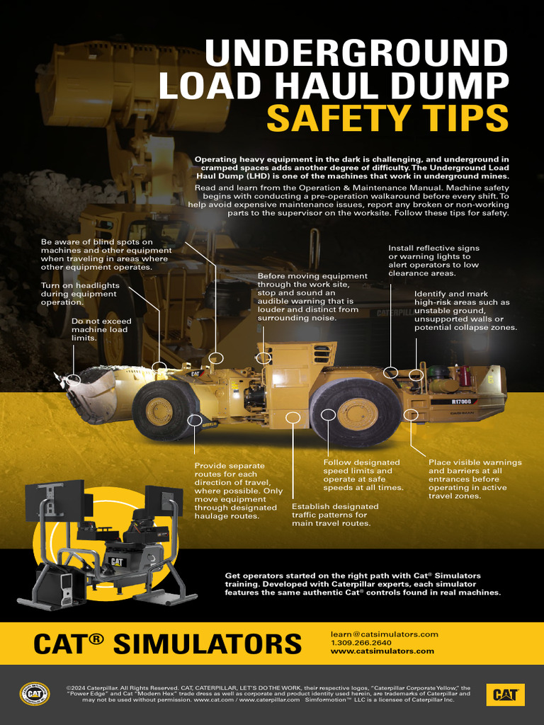 Cat Simulators LHD Machine Safety | PDF