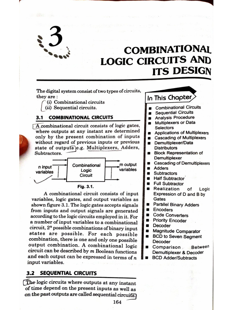 Combinational Logic Circuits and Its Design | PDF