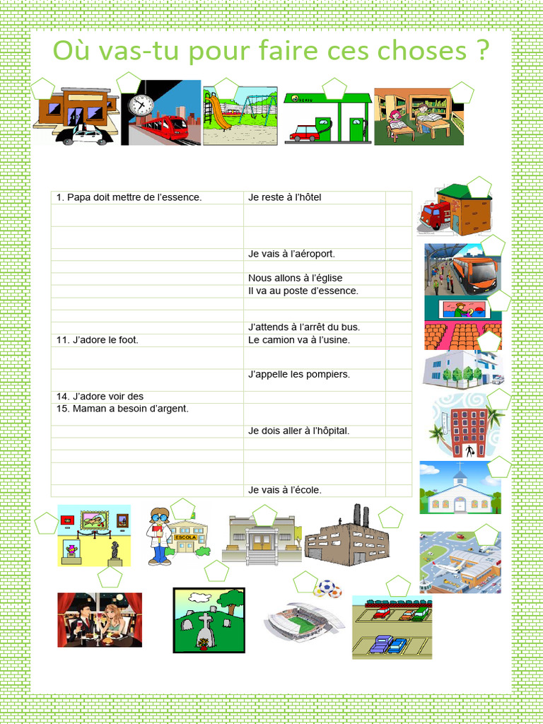 La Ville Vocabulaire | PDF