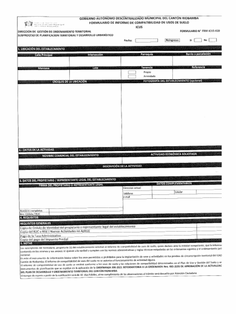 Formulario Informe | PDF