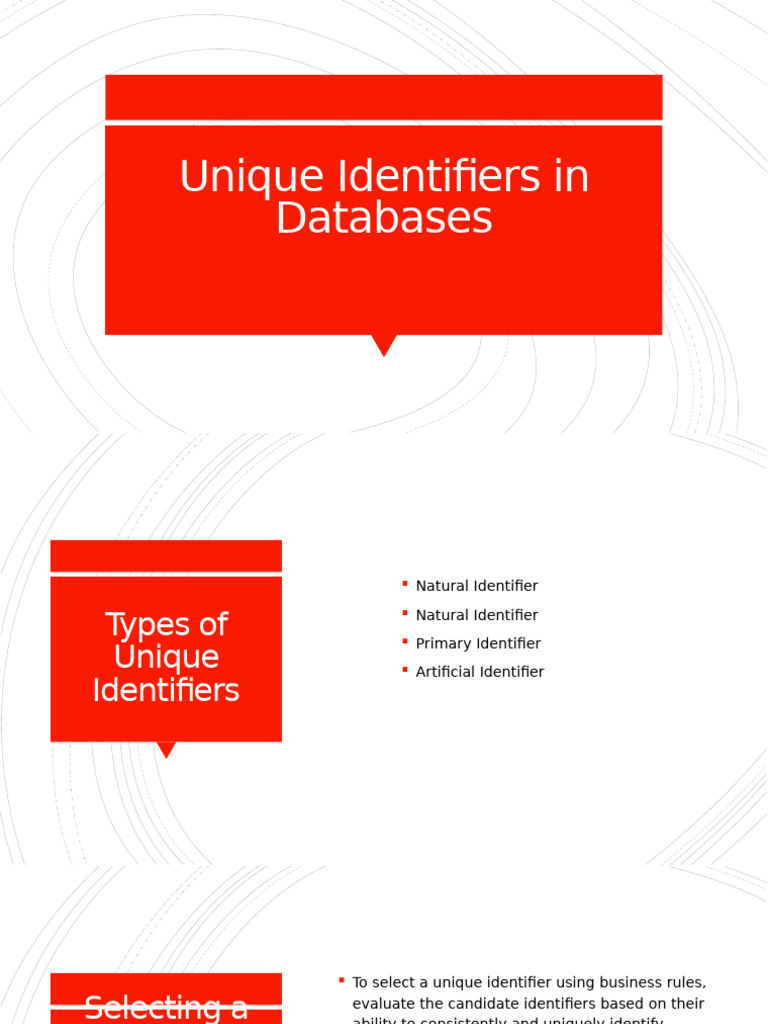 Unique Identifiers (UIDs) | PDF | Hierarchy | Career & Growth