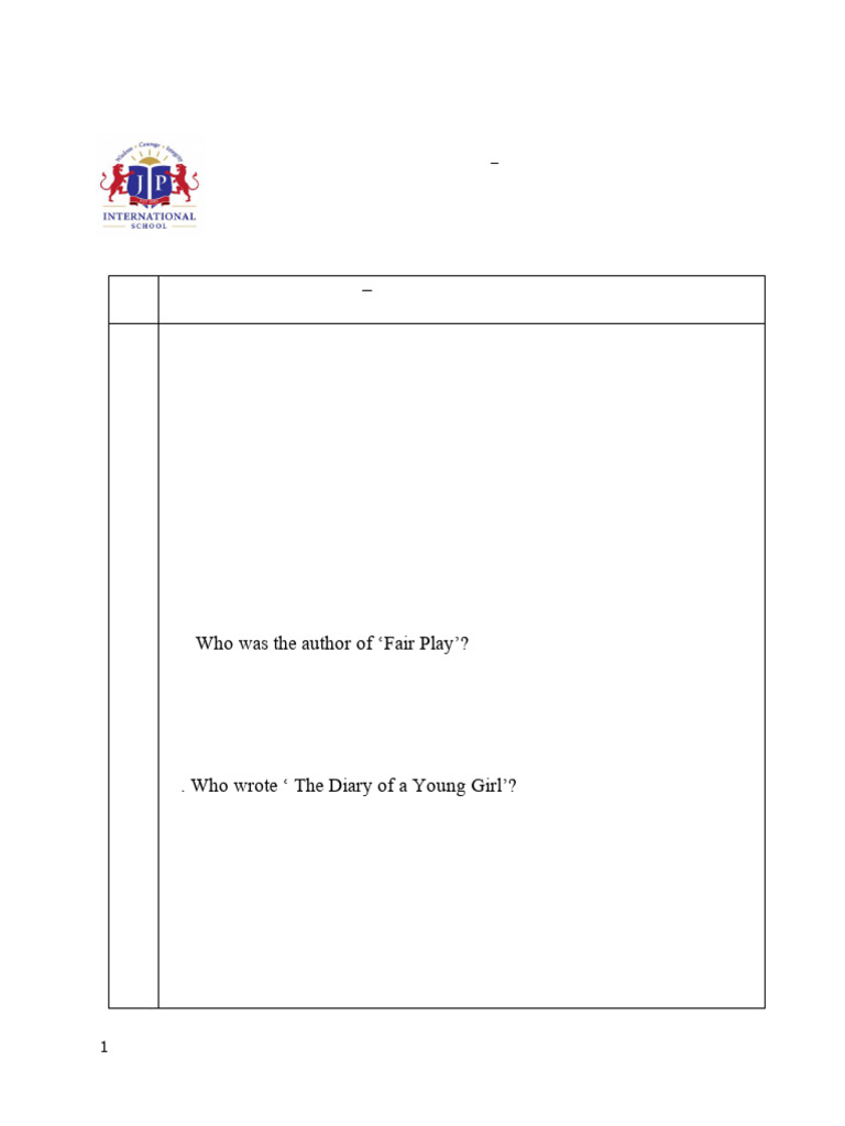 Grade 4 Practice Worksheet Term 1-1 | PDF