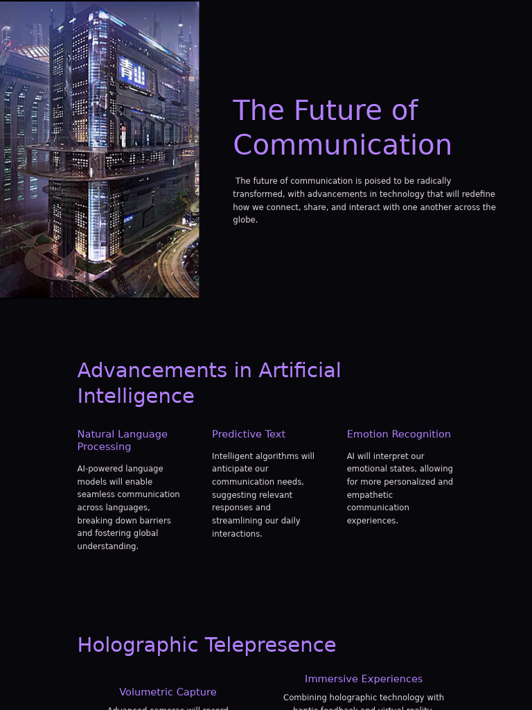 The Future of Communication | PDF