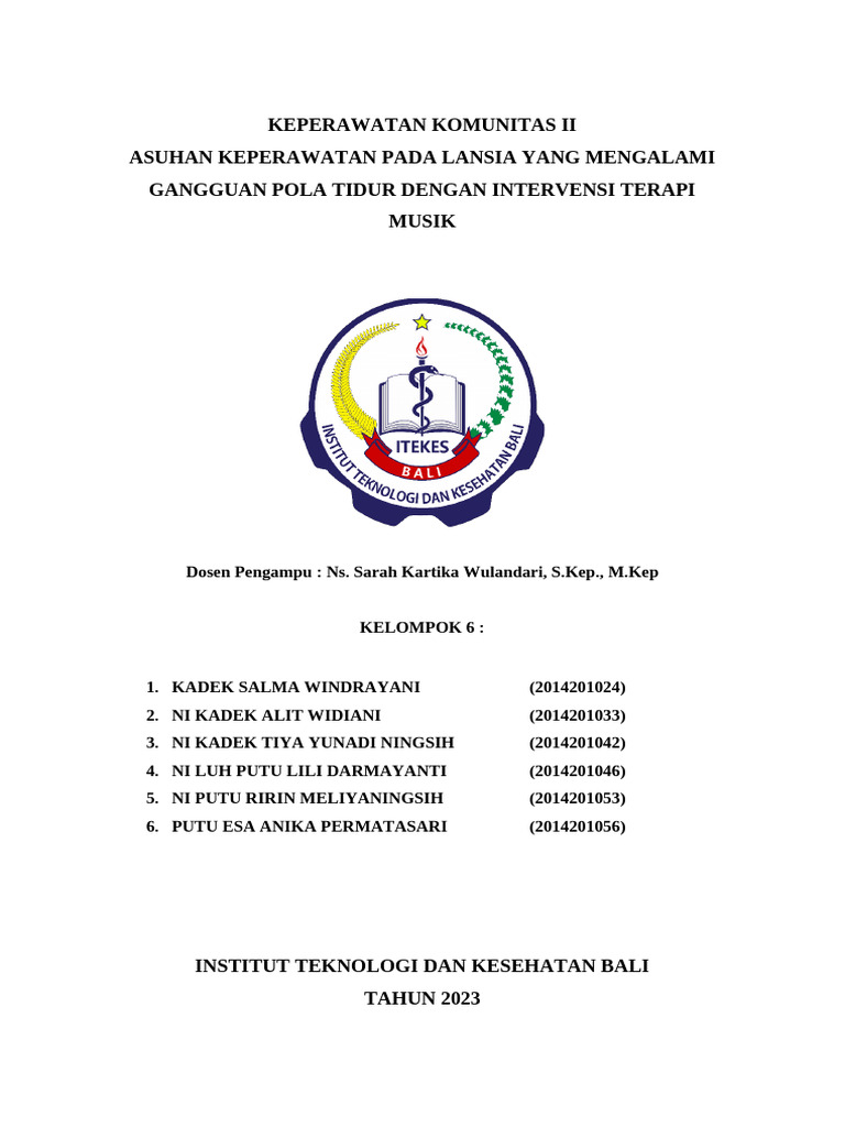 KEPERAWATAN - KOMUNITAS - II Salinan | PDF