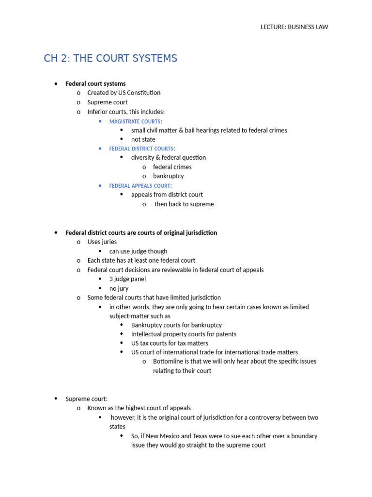 Business Law Notes | PDF