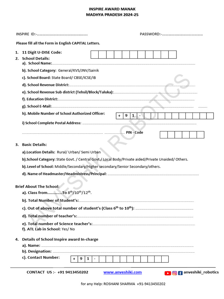 Inspire Form MP | PDF